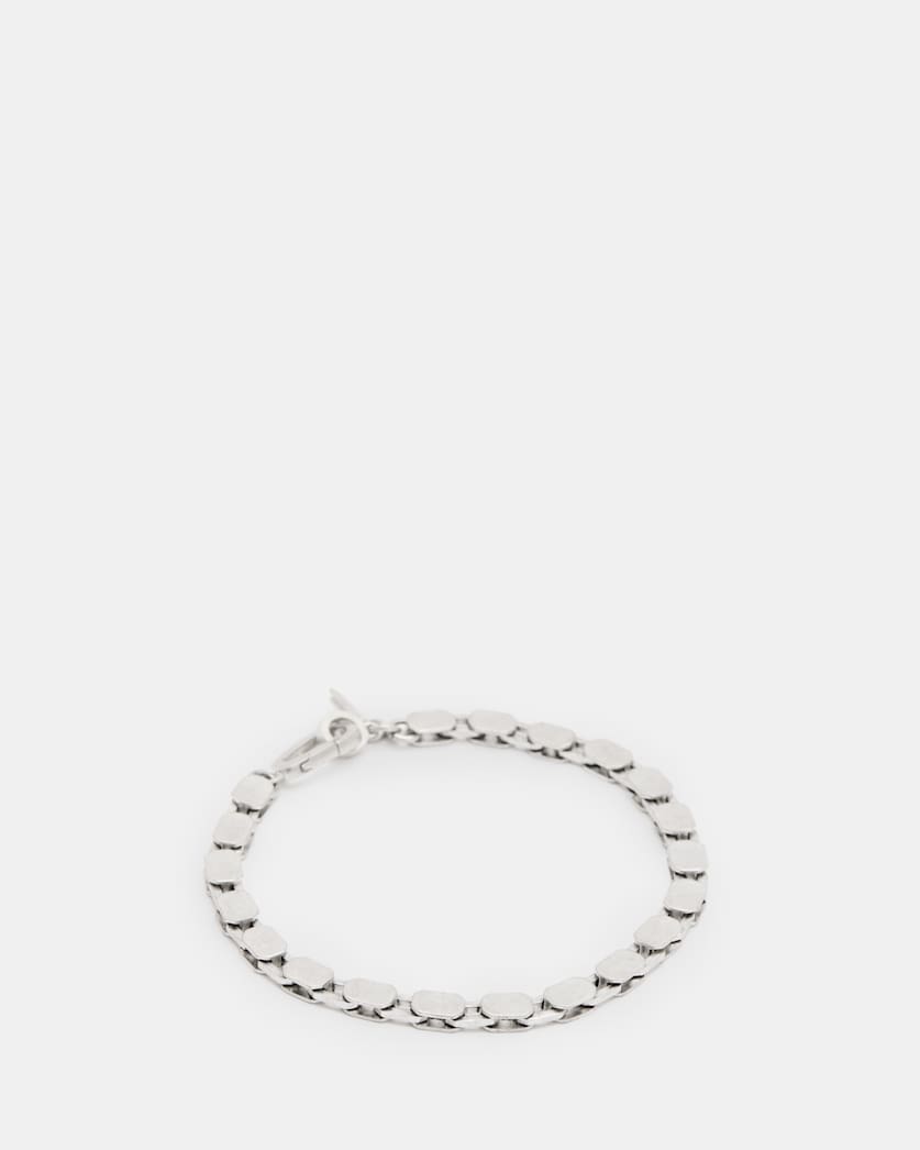 Axel Hexagon Chain Bracelet WARM SILVR/DRK HEM | ALLSAINTS